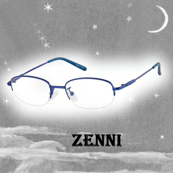 Zenni | Accessories | Blue Glasses Zenni Rectangle Eyeglasses | Poshmark